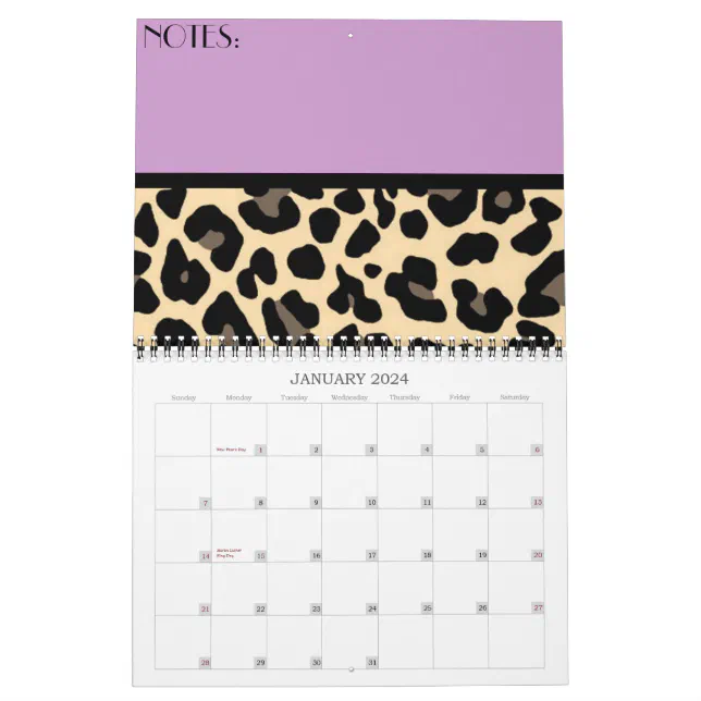 Leopard Calendar | Zazzle