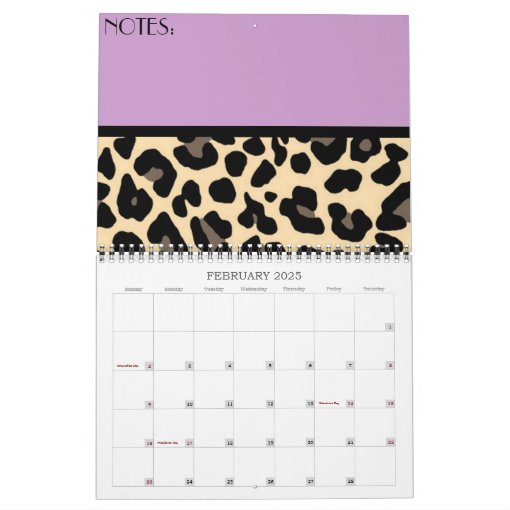Leopard Calendar | Zazzle