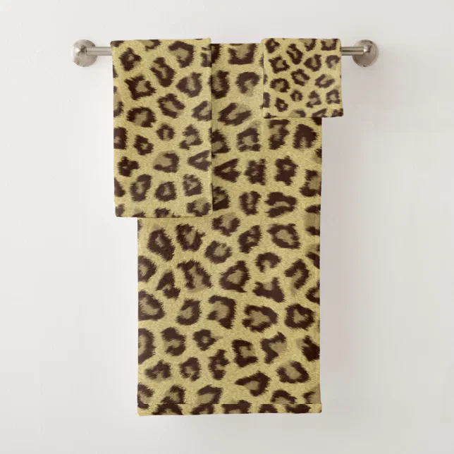 Leopard / Cheetah Print Bath Towel Set | Zazzle