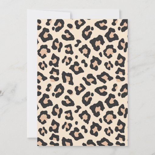Leopard Cheetah Print Two Wild 2nd Birthday Party Invitation | Zazzle
