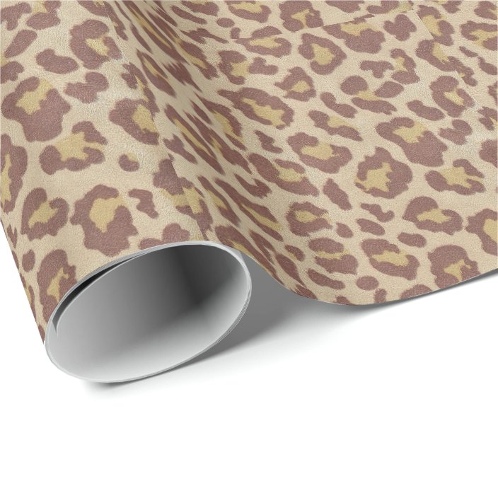 Leopard Cheetah Print Wrapping Paper | Zazzle.com