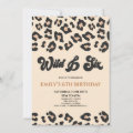 Leopard Cheetah Wild & Six 6th Birthday Party Invitation | Zazzle