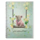 Leopard Cub on Swing Spiral Photo Notebook | Zazzle