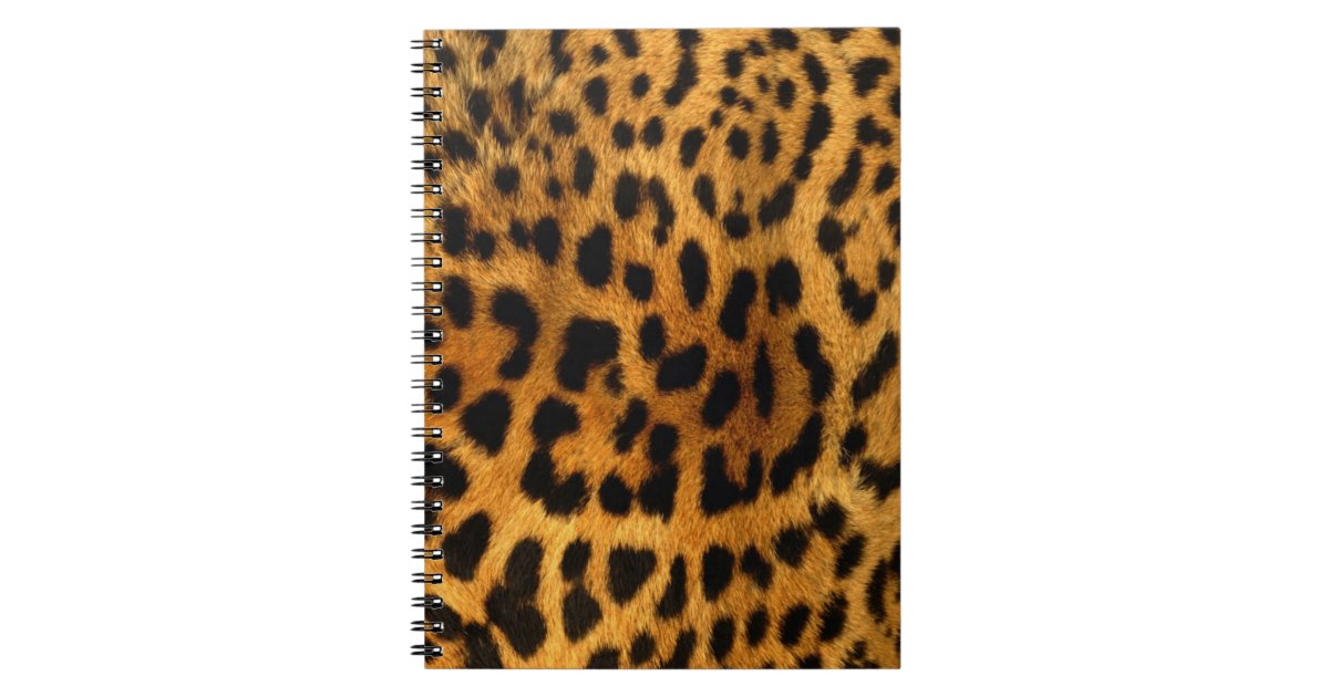 Leopard fur notebook | Zazzle