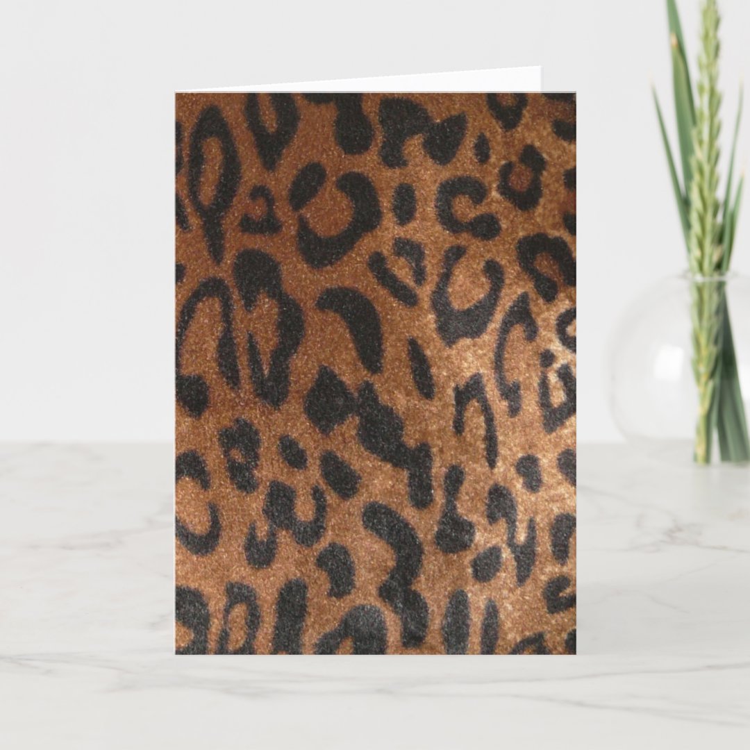 Leopard Happy Birthday Card | Zazzle