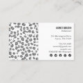Leopard Modern Animal Print Social Media Icons Business Card | Zazzle