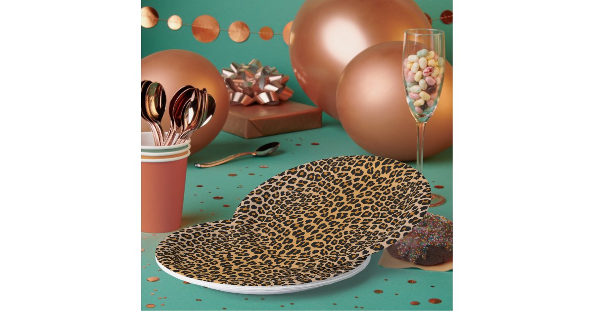 Leopard Paper Plates | Zazzle