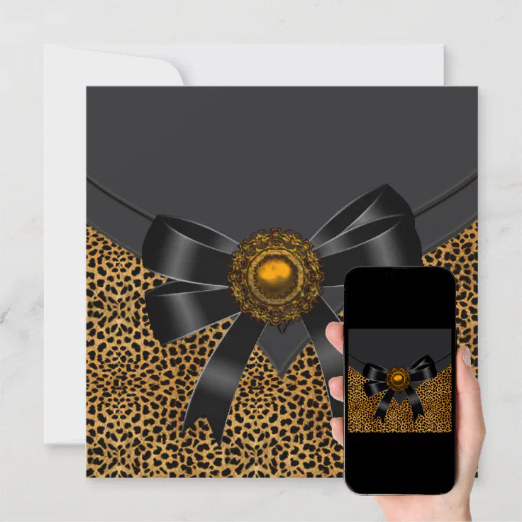 Leopard Party Invitation | Zazzle