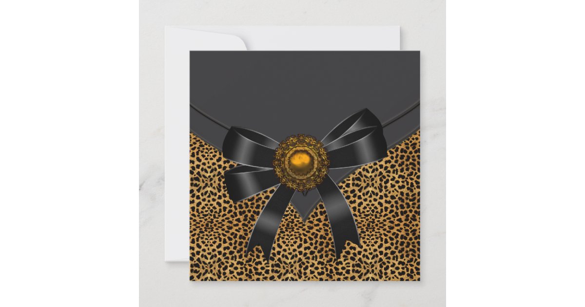 Leopard Party Invitation | Zazzle