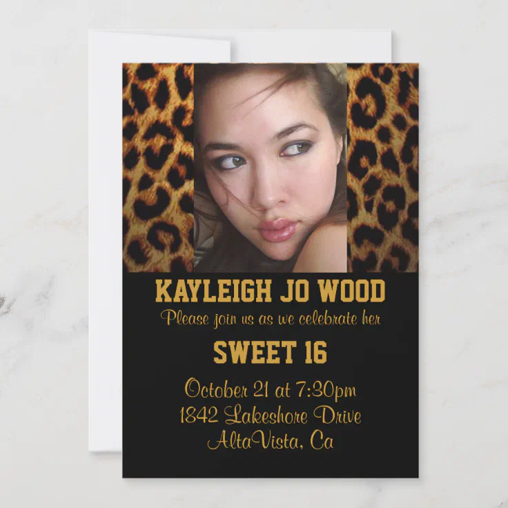 Leopard Party Invitation | Zazzle