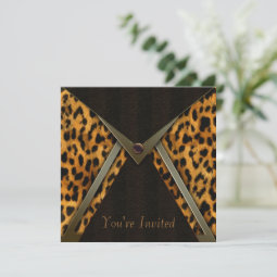 Leopard Party Invitation Template | Zazzle