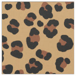 Brown spots leopard pattern fur texture fabric | Zazzle
