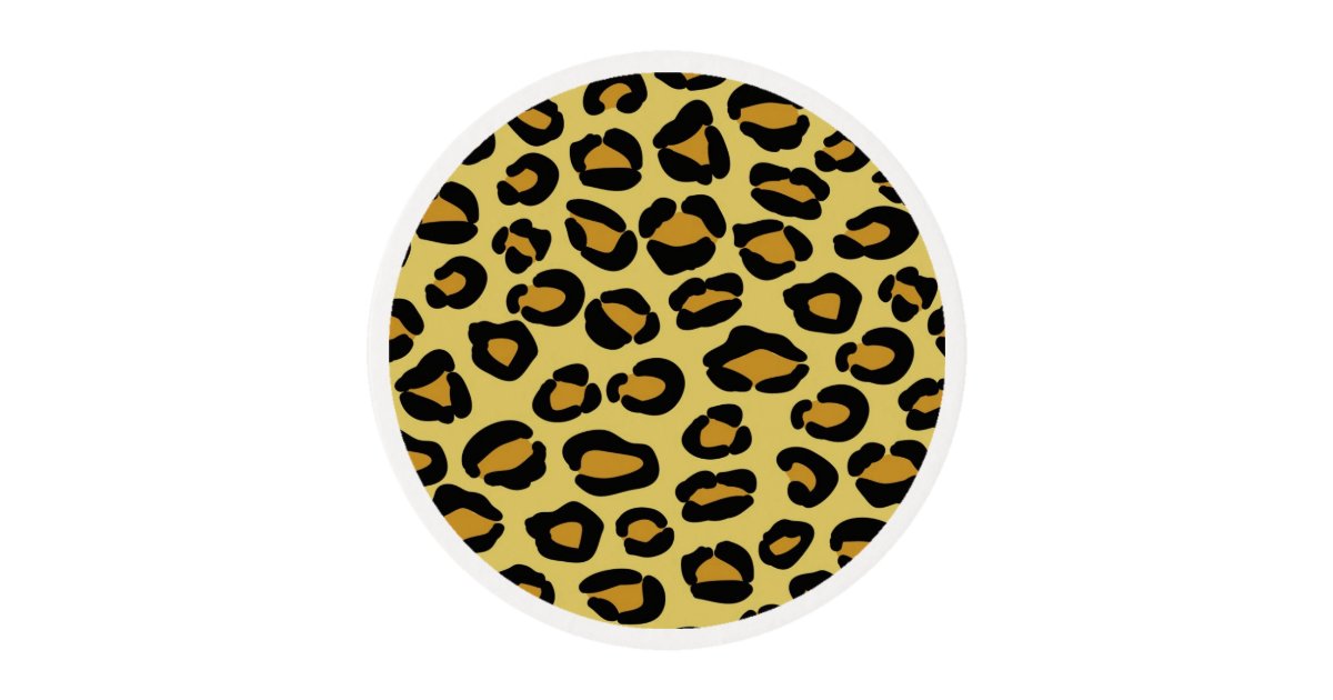 Leopard Pattern Edible Frosting Rounds | Zazzle