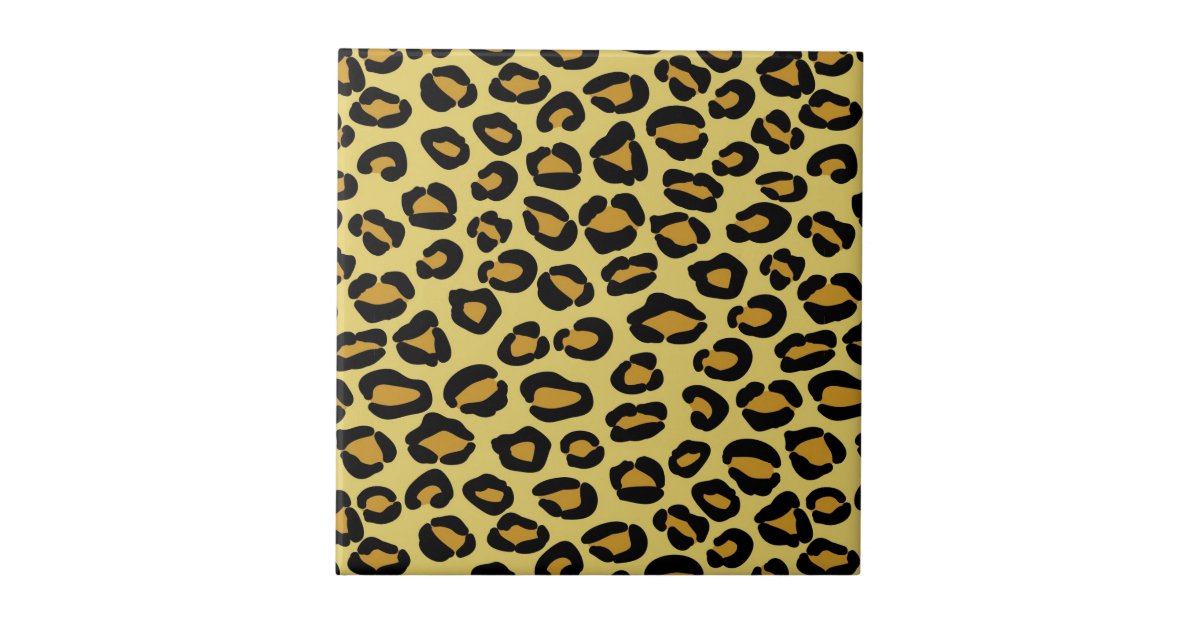 Leopard Pattern Tile | Zazzle