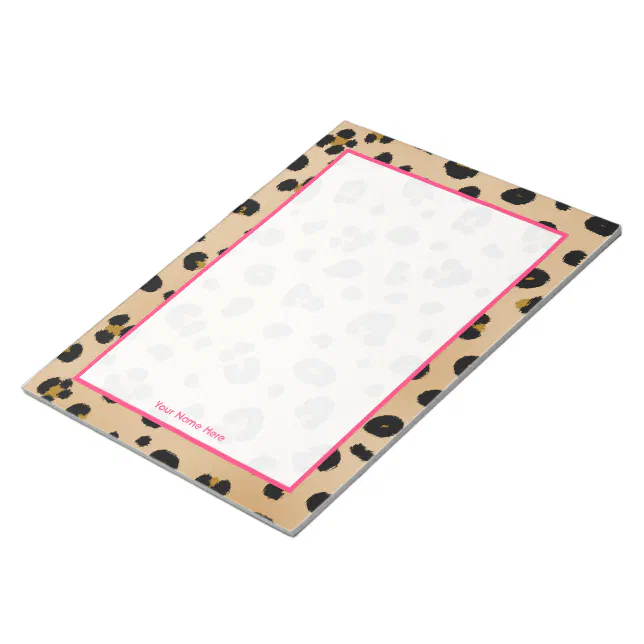Leopard Personalized Notepad | Zazzle