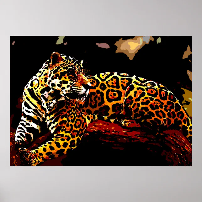 Leopard Poster Print - Pop Art Wild Animal Posters | Zazzle