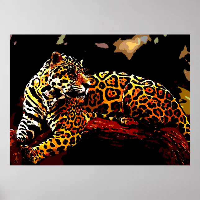 Leopard Poster Print - Wild Cats Posters Prints | Zazzle