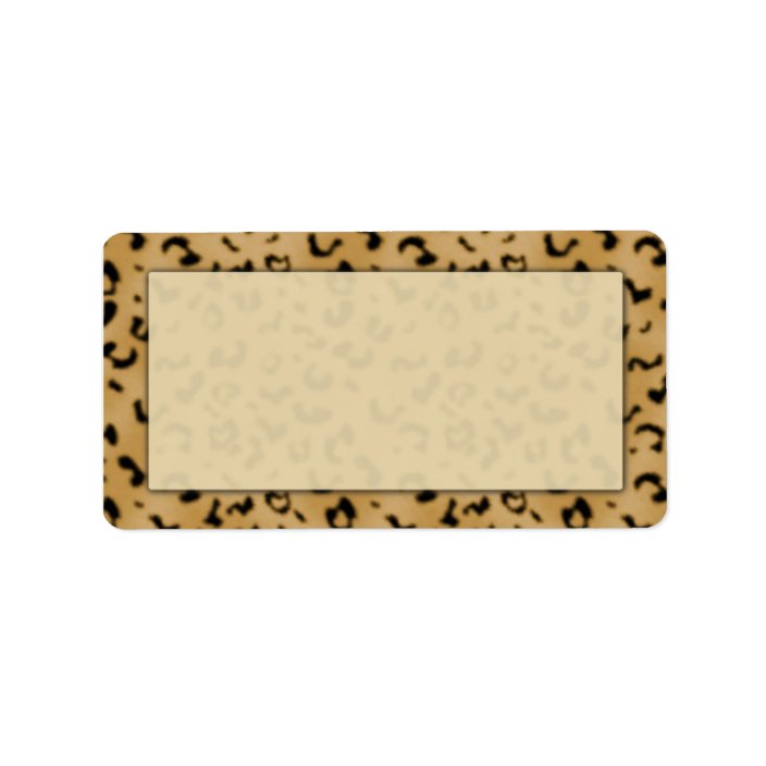 Leopard Print Address Labels | Zazzle.com