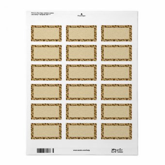 Leopard Print Address Labels | Zazzle