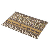 Leopard Print and African Animals Placemat | Zazzle