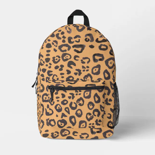 Leopard Print Animal Pattern Painting Printed Backpack | Zazzle