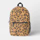 Leopard Print Animal Pattern Painting Printed Backpack | Zazzle