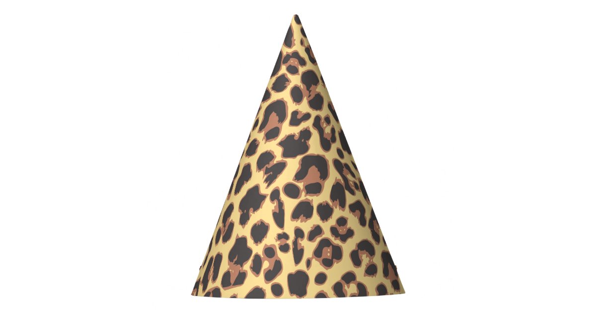 Leopard Print Animal Skin Patterns Party Hat | Zazzle