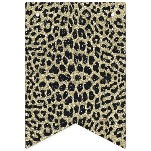 Leopard Print Banner, Customizable Bunting Flags | Zazzle