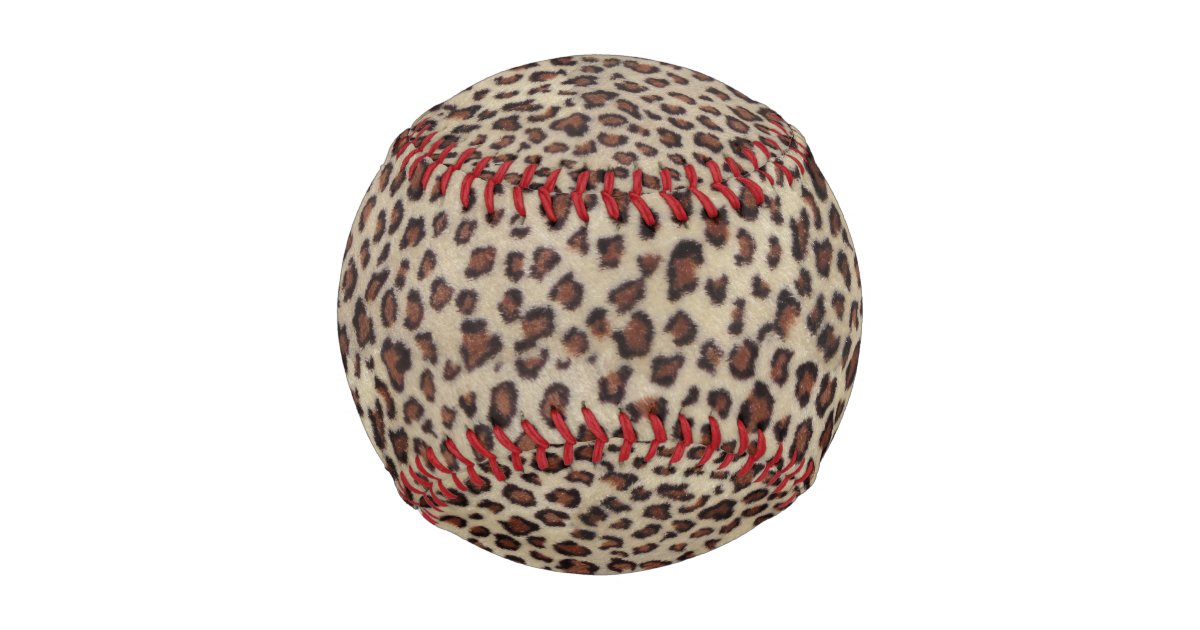 Leopard Print Baseball | Zazzle