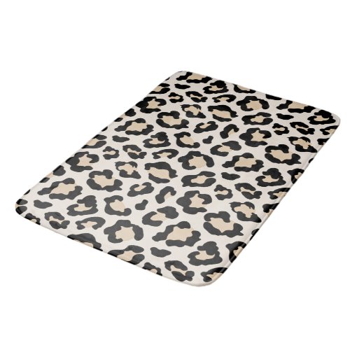 Leopard print bath mat | Zazzle