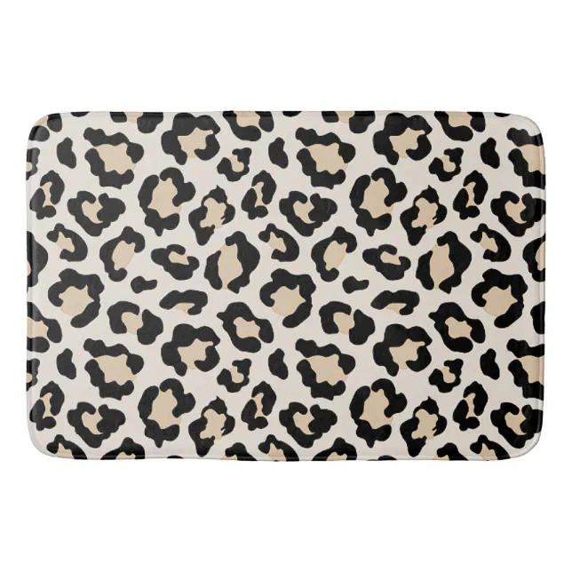 Leopard print bath mat | Zazzle