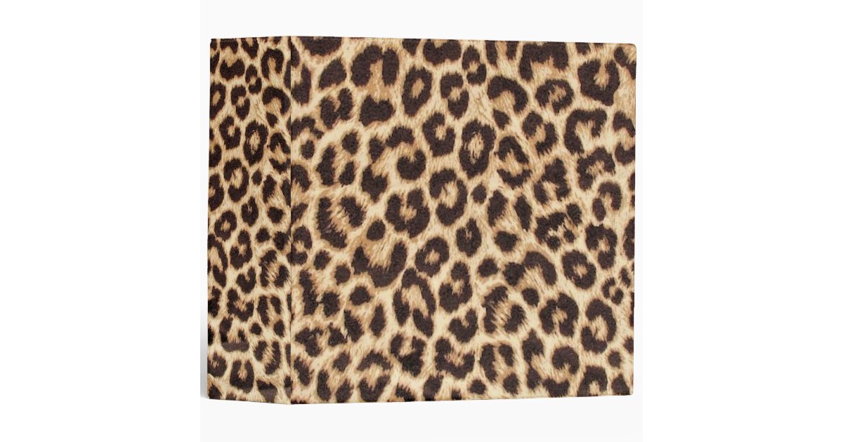 Leopard Print Binder | Zazzle