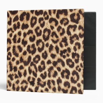 Leopard Print Binder | Zazzle