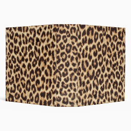 Leopard Print Binder | Zazzle