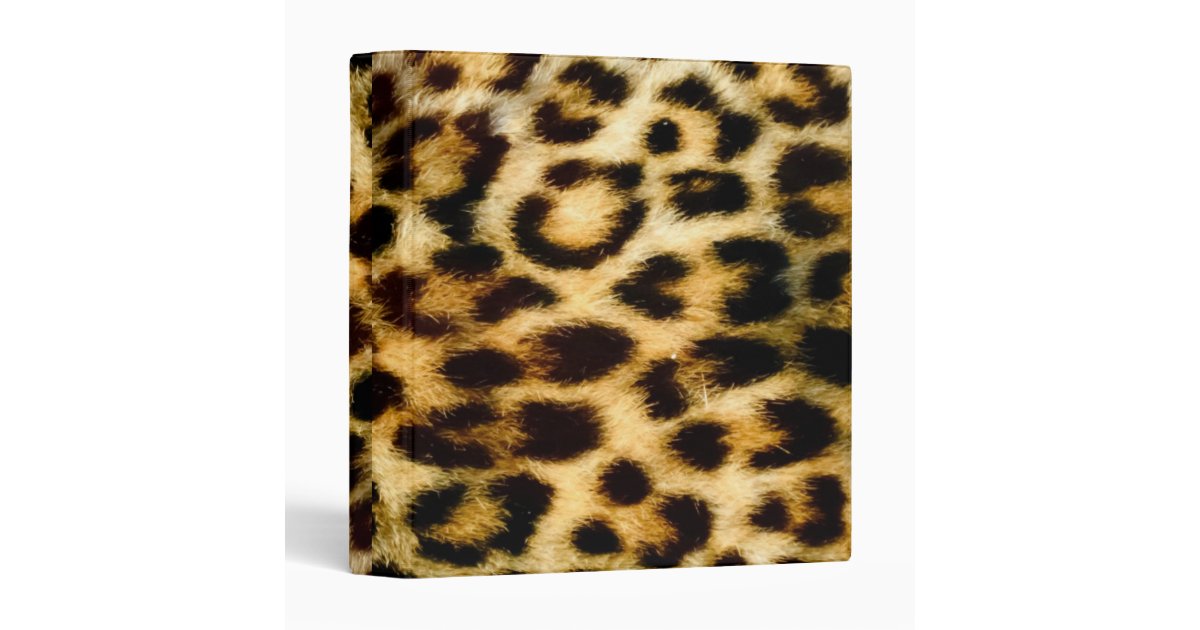 Leopard print binder | Zazzle