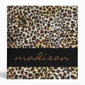 Leopard Print Binder | Zazzle