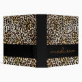 Leopard Print Binder | Zazzle