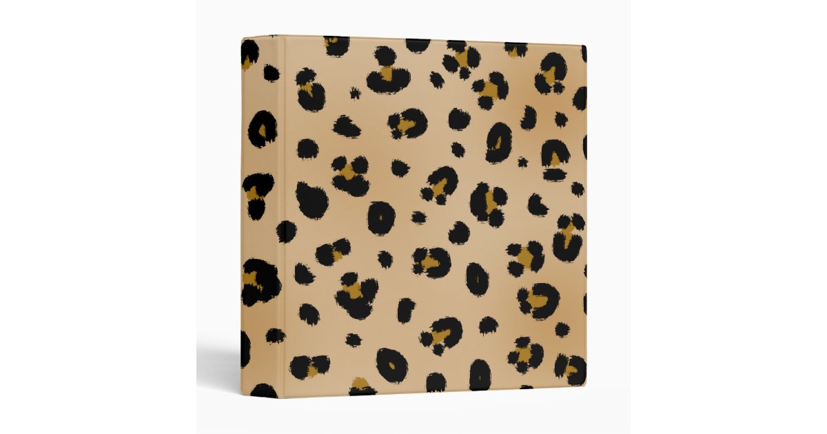 Leopard Print Binder | Zazzle