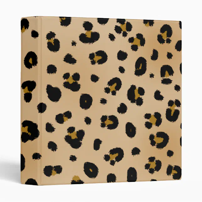 Leopard Print Binder | Zazzle