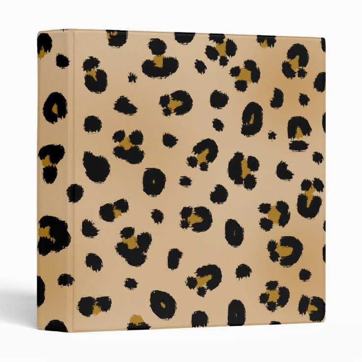 Leopard Print Binder | Zazzle