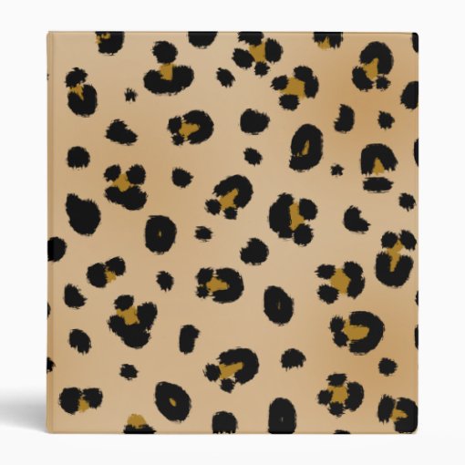 Leopard Print Binder | Zazzle