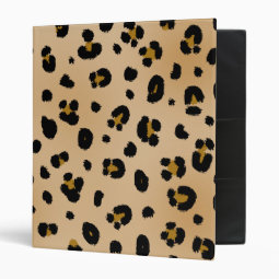 Leopard Print Binder | Zazzle