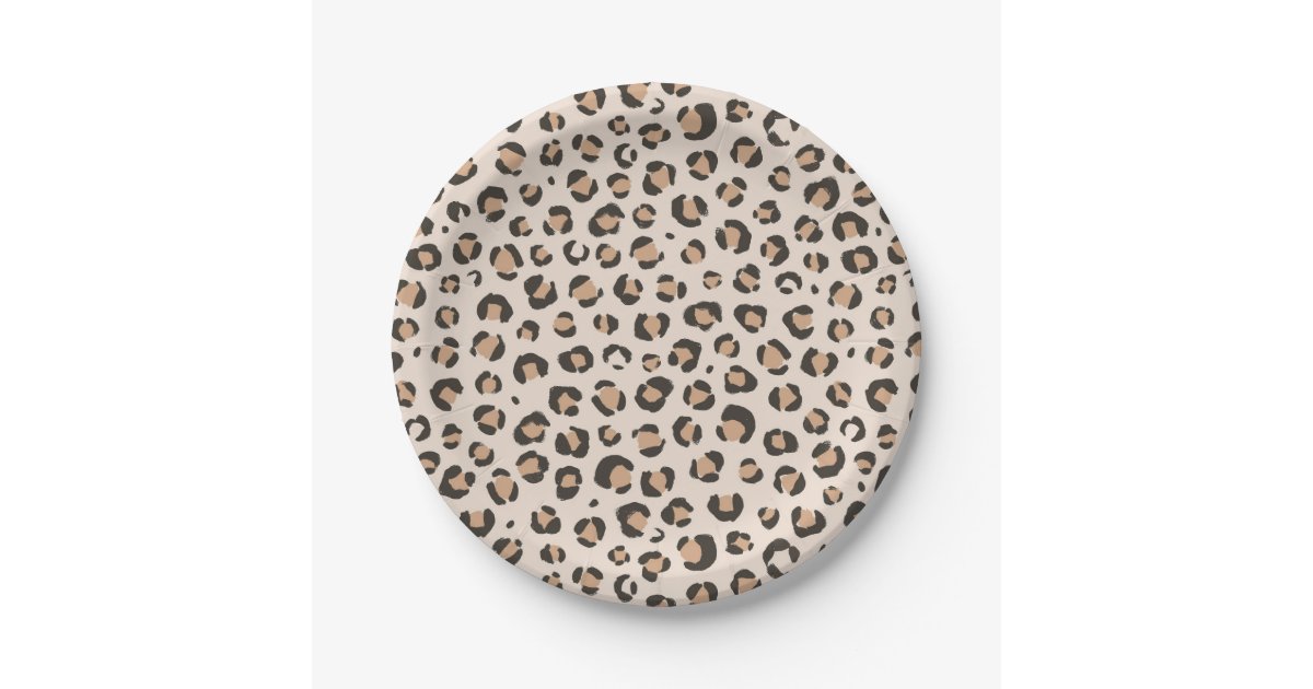 Leopard Print Birthday Party Paper Plates | Zazzle