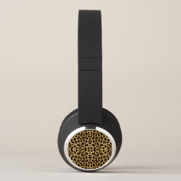 Leopard Print Bluetooth Headphones | Zazzle