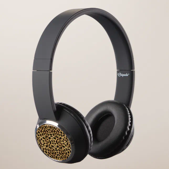 Leopard Print Bluetooth Headphones | Zazzle