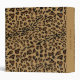 Leopard Print Brown Black Monogrammed Recipe 3 Ring Binder | Zazzle