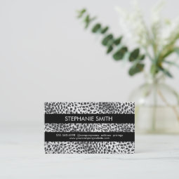 Leopard Print Business Card | Zazzle