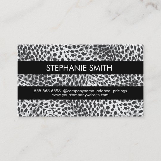 Leopard Print Business Card | Zazzle.com