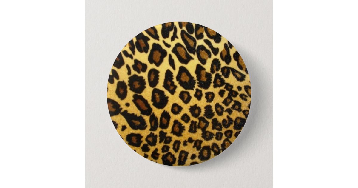 Leopard Print Button | Zazzle