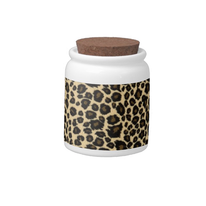 Leopard Print Candy Jar | Zazzle.com